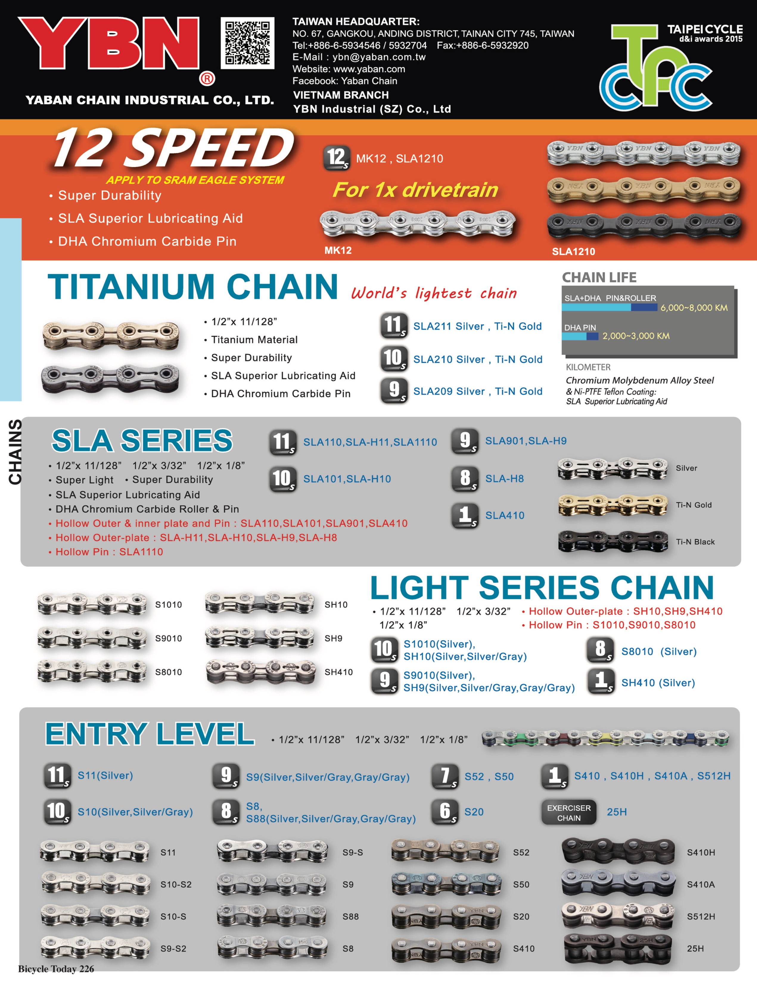 經緯國際媒體有限公司 | Asia Bike Media(ABM) – YABAN CHAIN INDUSTRIAL CO., LTD.